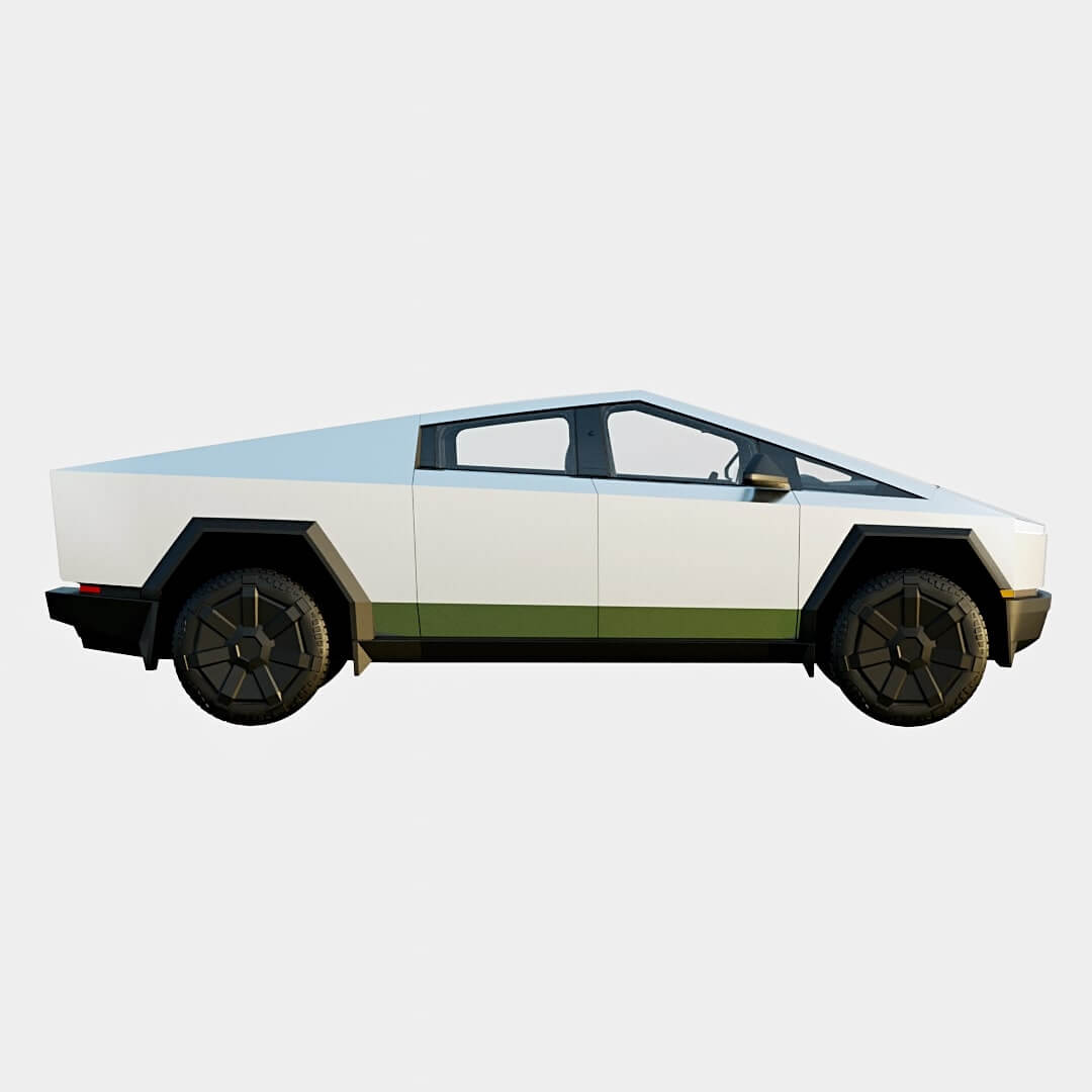 Tesla Cybertruck 2024 Production Version - Free 3D Model by 777angels777