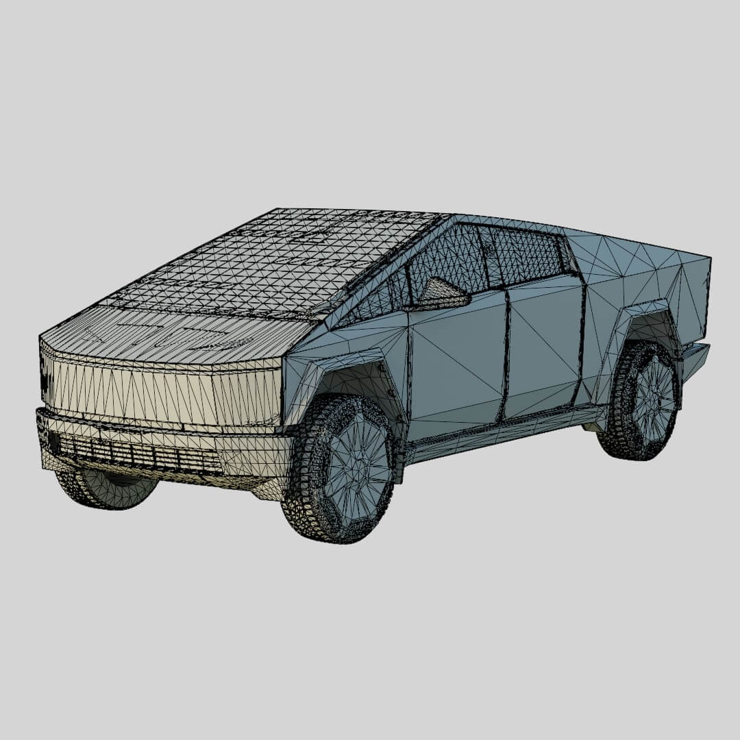 Tesla Cybertruck 2024 Production Version - Free 3D Model by 777angels777