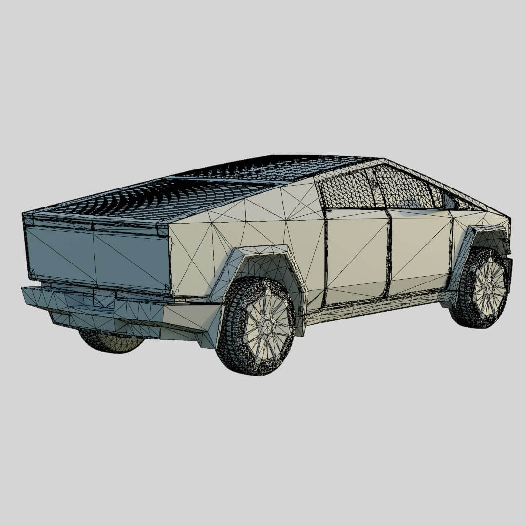 Tesla Cybertruck 2024 Production Version - Free 3D Model by 777angels777