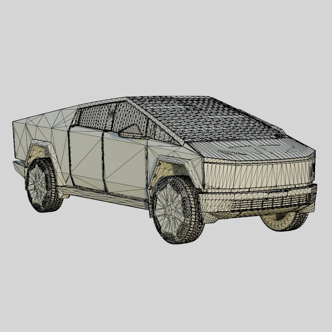 Tesla Cybertruck 2024 Production Version - Free 3D Model by 777angels777
