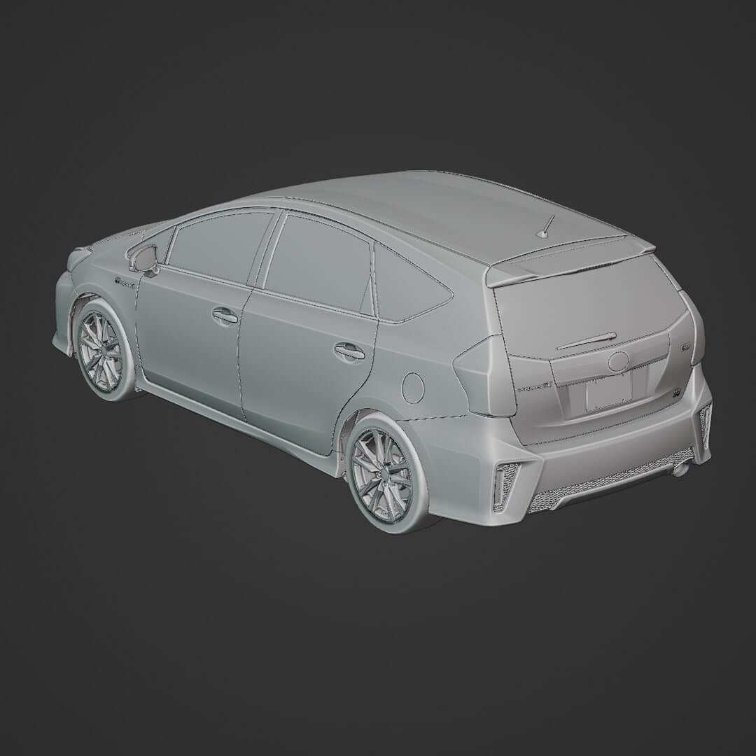 Toyota Prius Alpha GR Sport 2020 - 3D Model by 777angels777