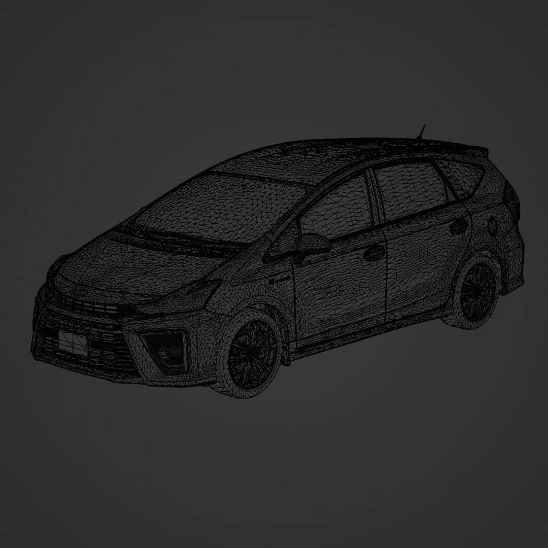 Toyota Prius Alpha GR Sport 2020 - 3D Model by 777angels777