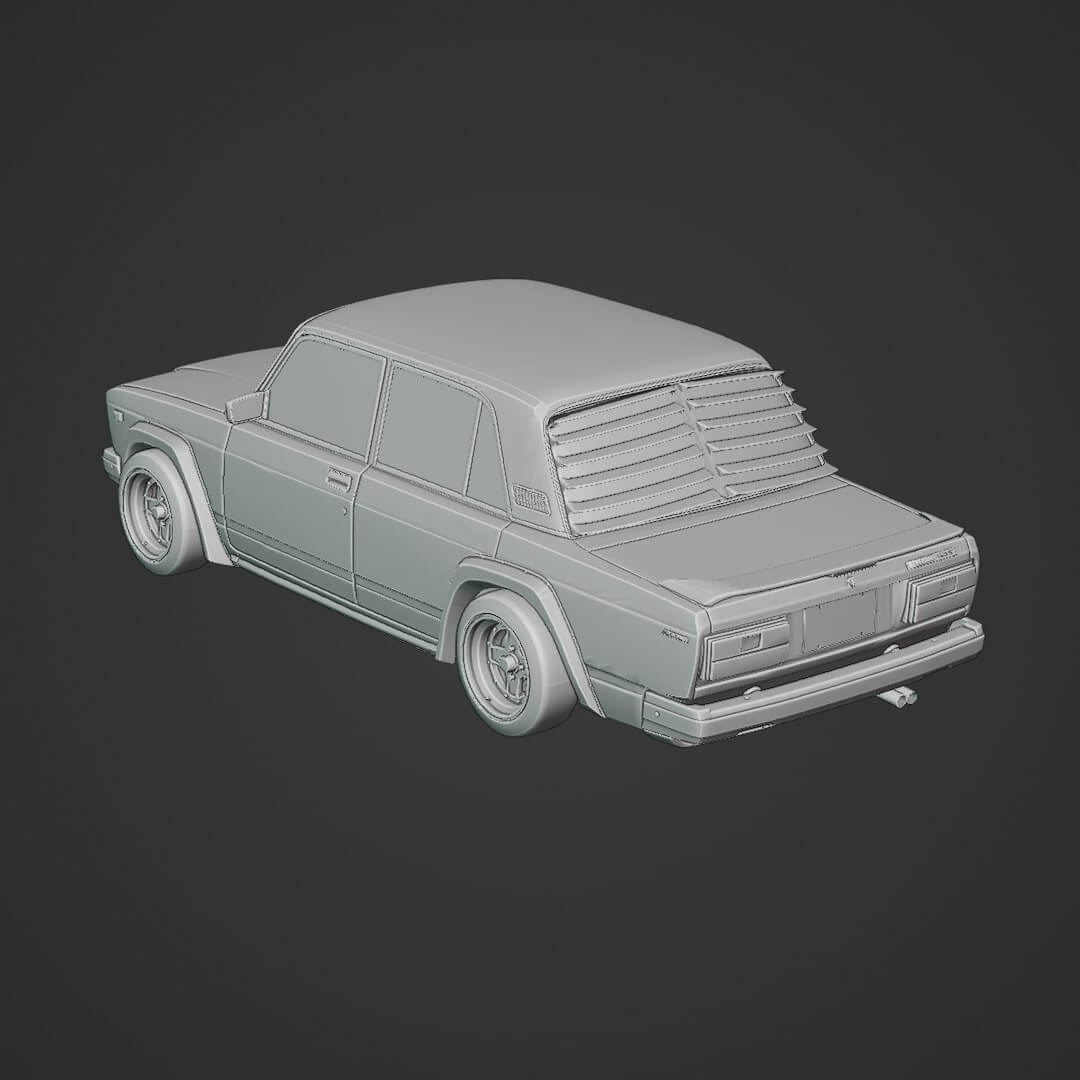 Vaz 2107 Tuned 2004 - 3D Model by 777angels777