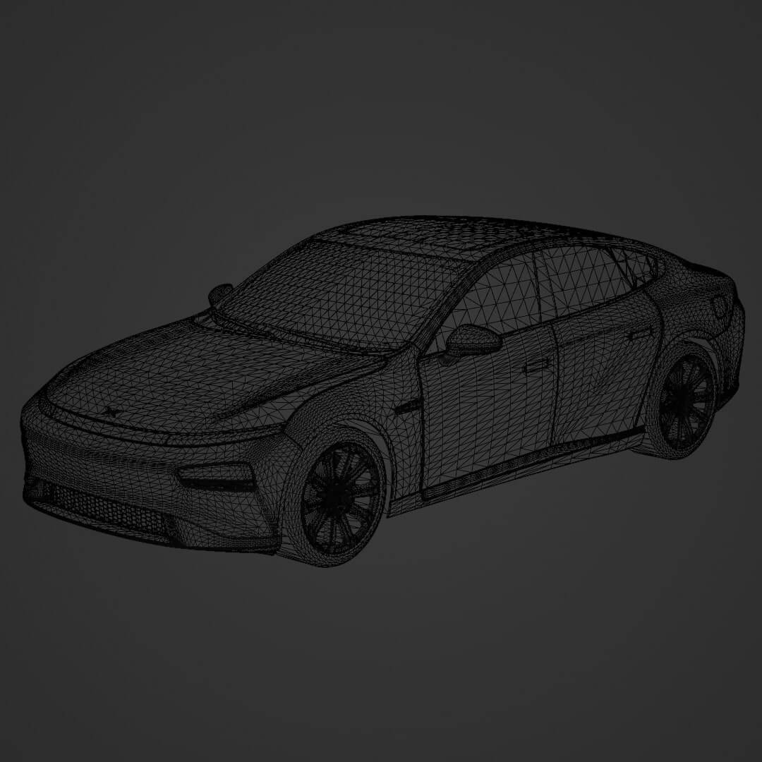 Xpeng P7 2022 - 3D Model by 777angels777