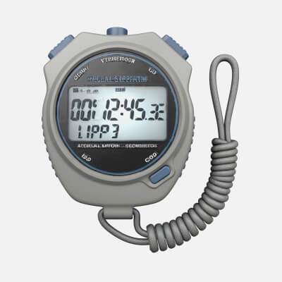 3D Professional Medical Stopwatch with Lap Timer and Clinica by 7DMax