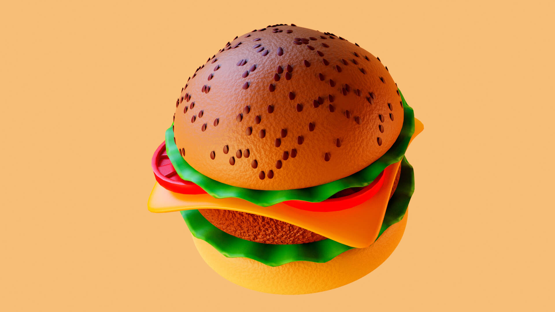 Burger 3D Model Hamburger by 7ka