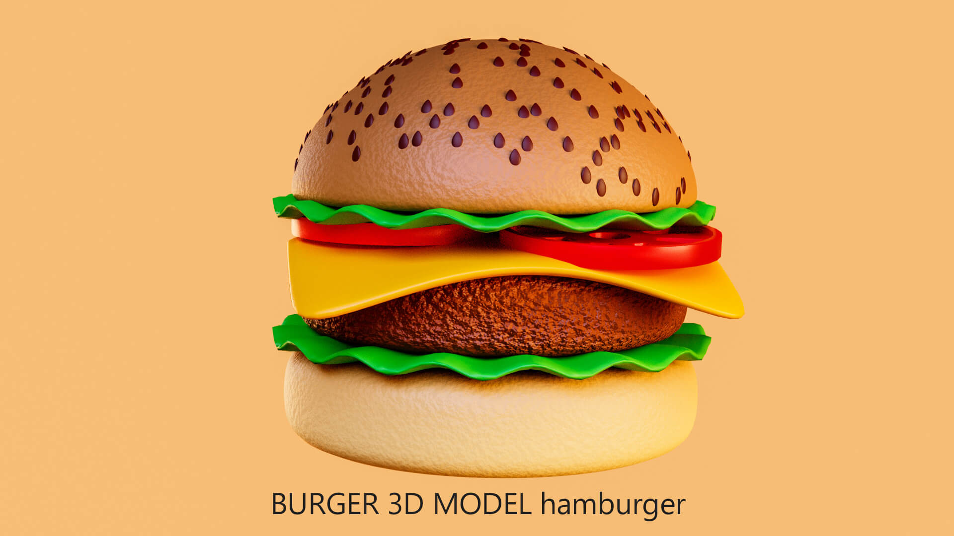 Burger 3D Model Hamburger by 7ka