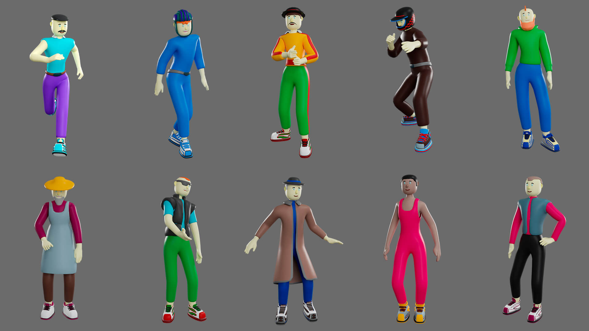 Cartoon Characters-1 3D Model by 7ka