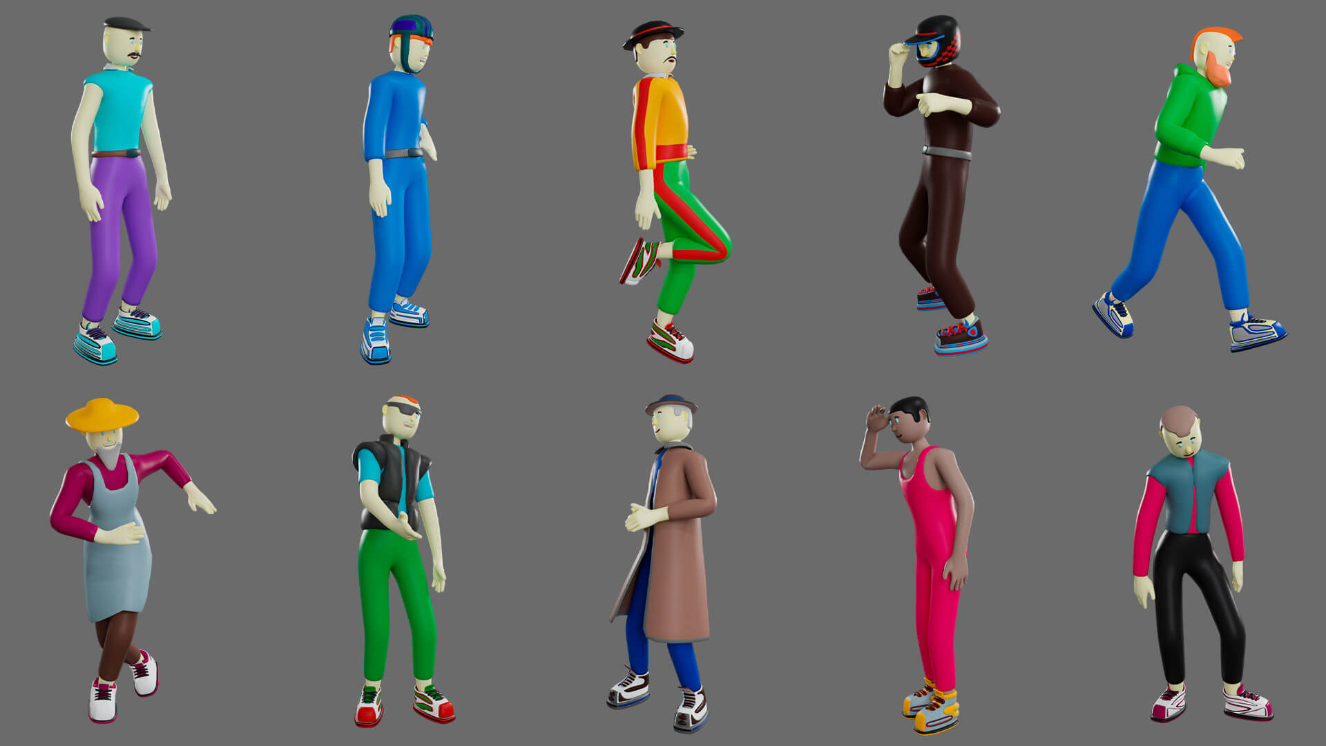 Cartoon Characters-1 3D Model by 7ka