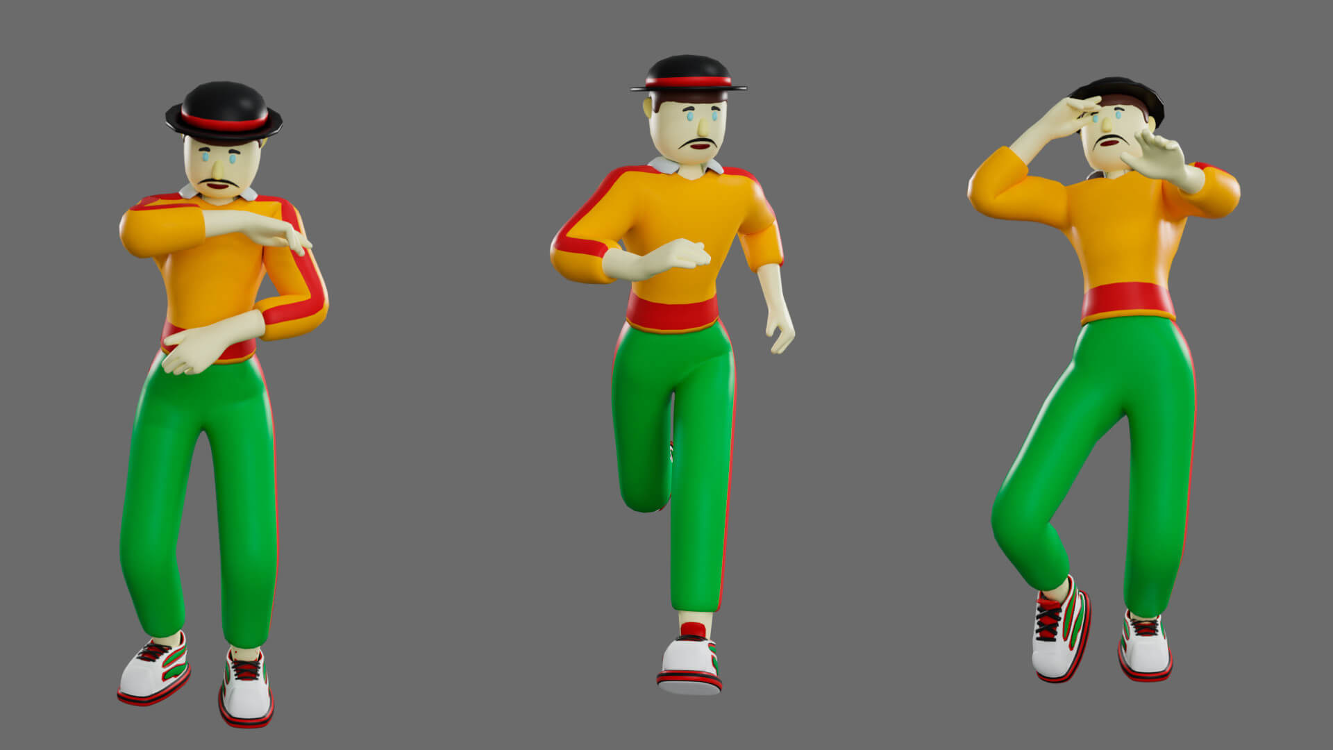 Cartoon Characters-1 3D Model by 7ka