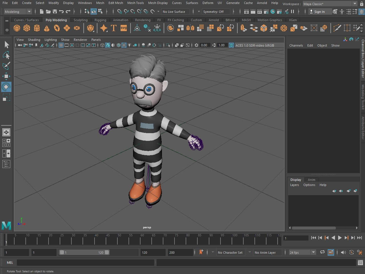 Cartoon Characters-Jailer and Policeman 3D Model by 7ka