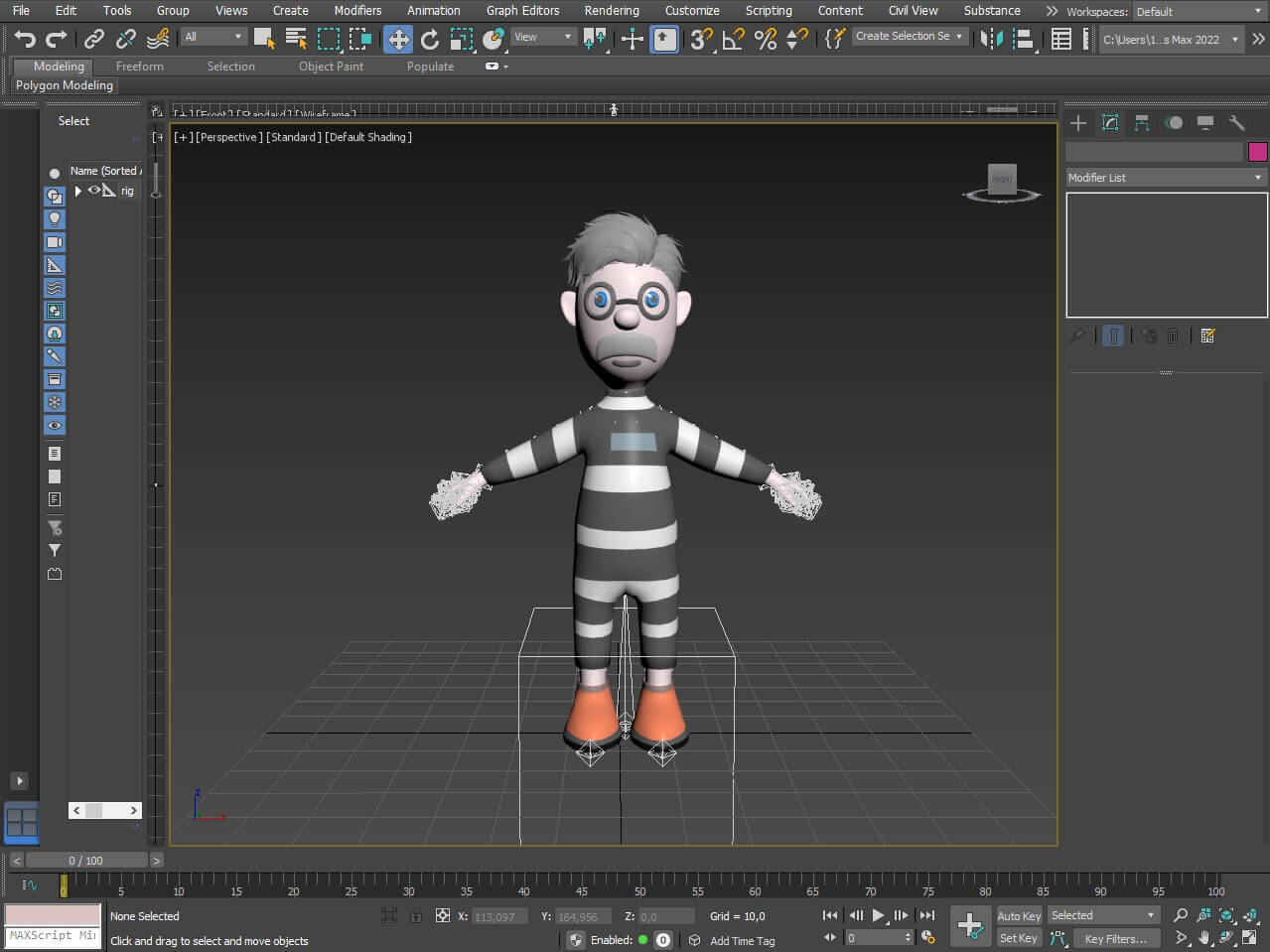 Cartoon Characters-Jailer and Policeman 3D Model by 7ka