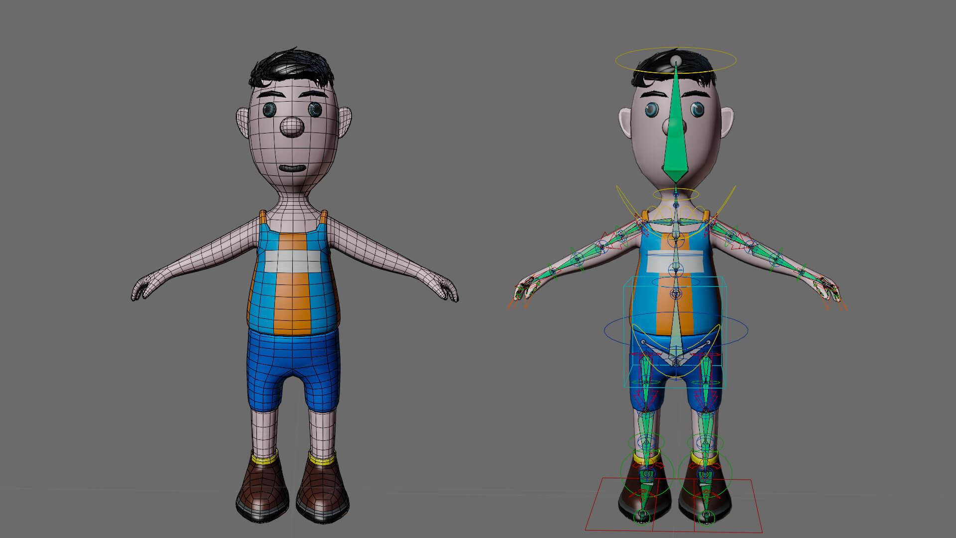 Cartoon Characters Sports Team - 3D Model by 7ka