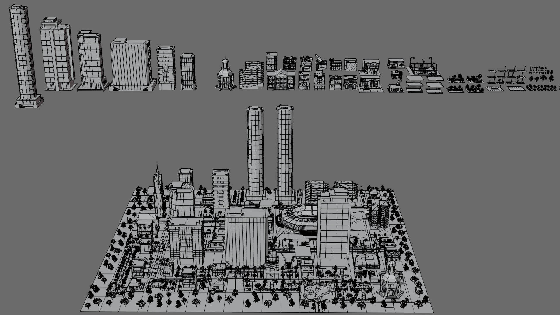 Cartoon City-1 3D Model by 7ka