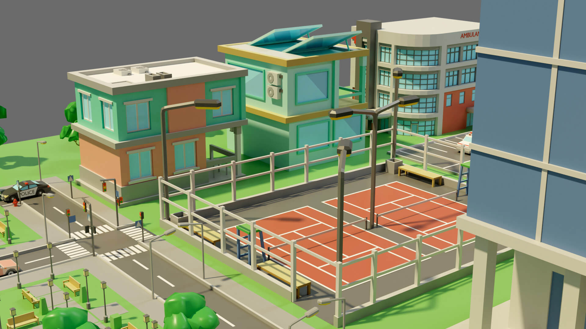 Cartoon City-1 3D Model by 7ka