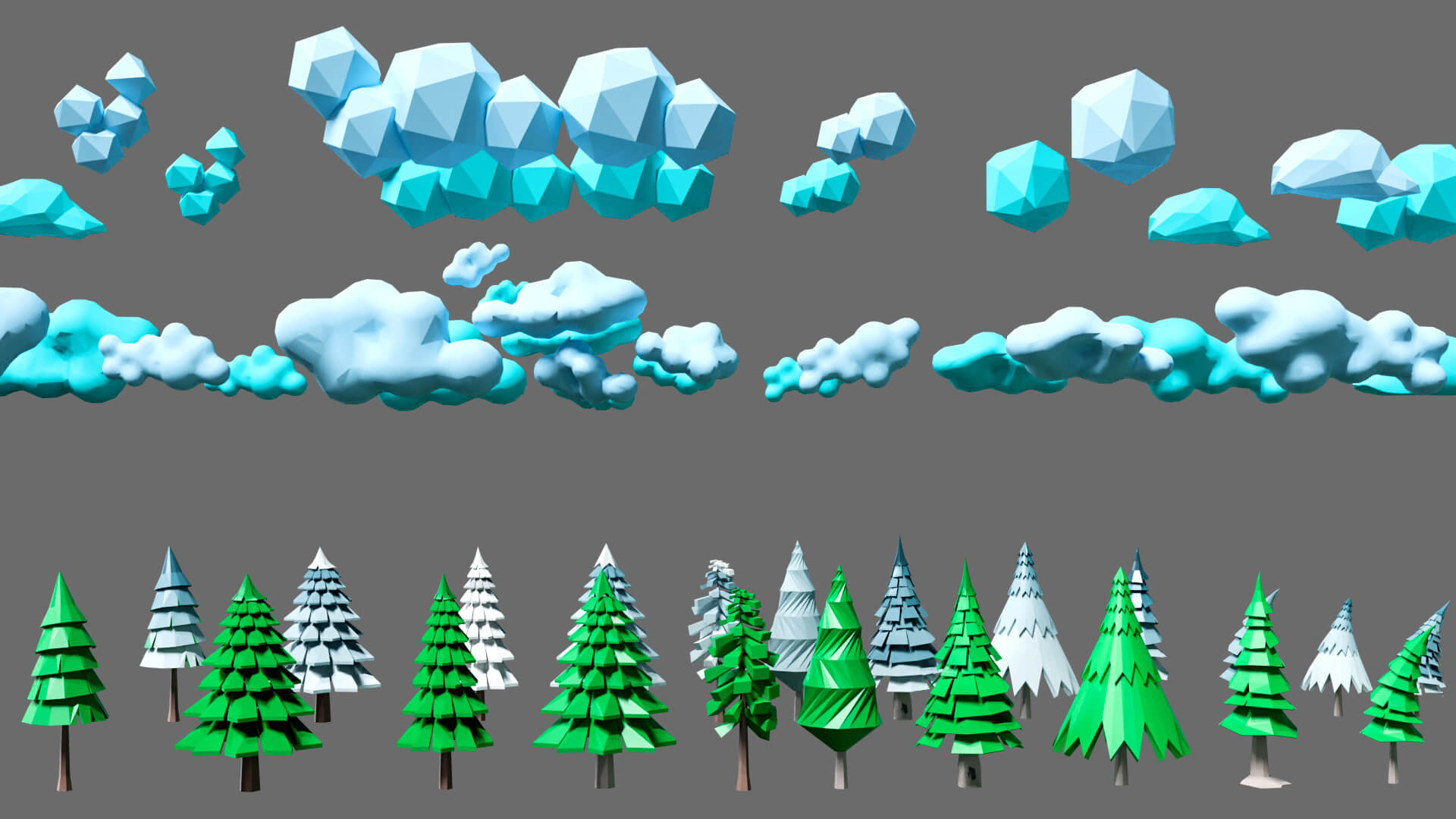 Cartoon Vegetation 2 - 3D Model by 7ka