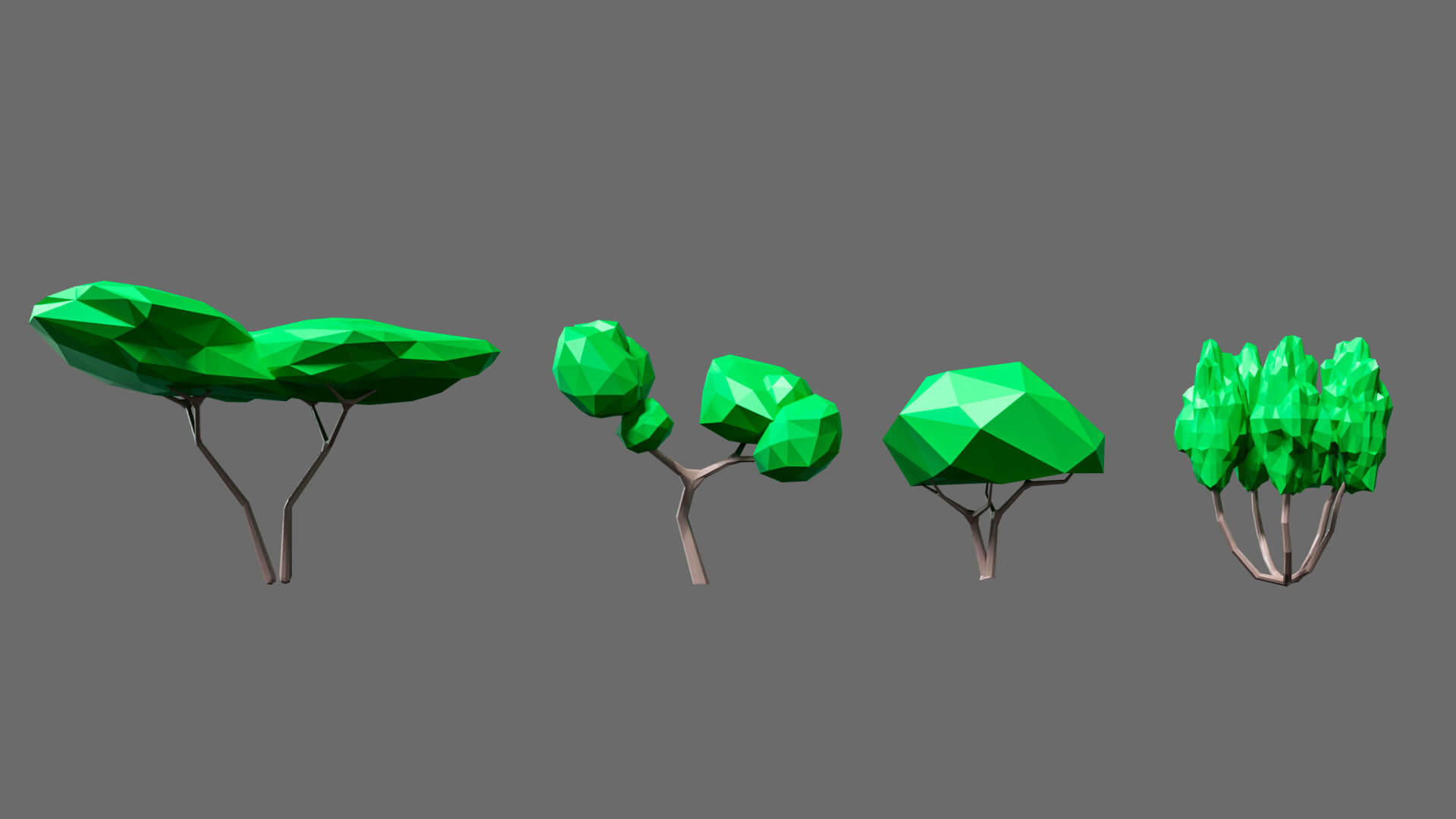 Cartoon Vegetation 2 - 3D Model by 7ka