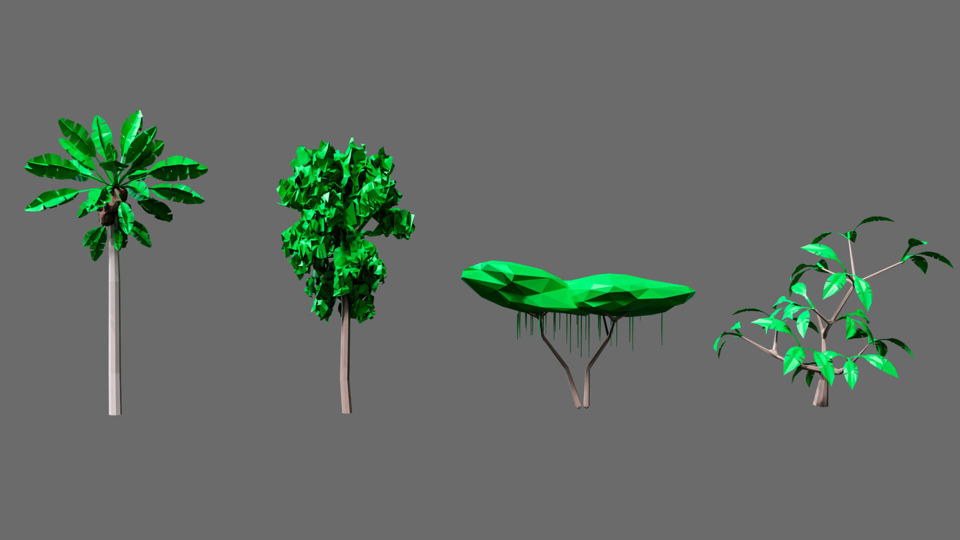 Cartoon Vegetation 2 - 3D Model by 7ka
