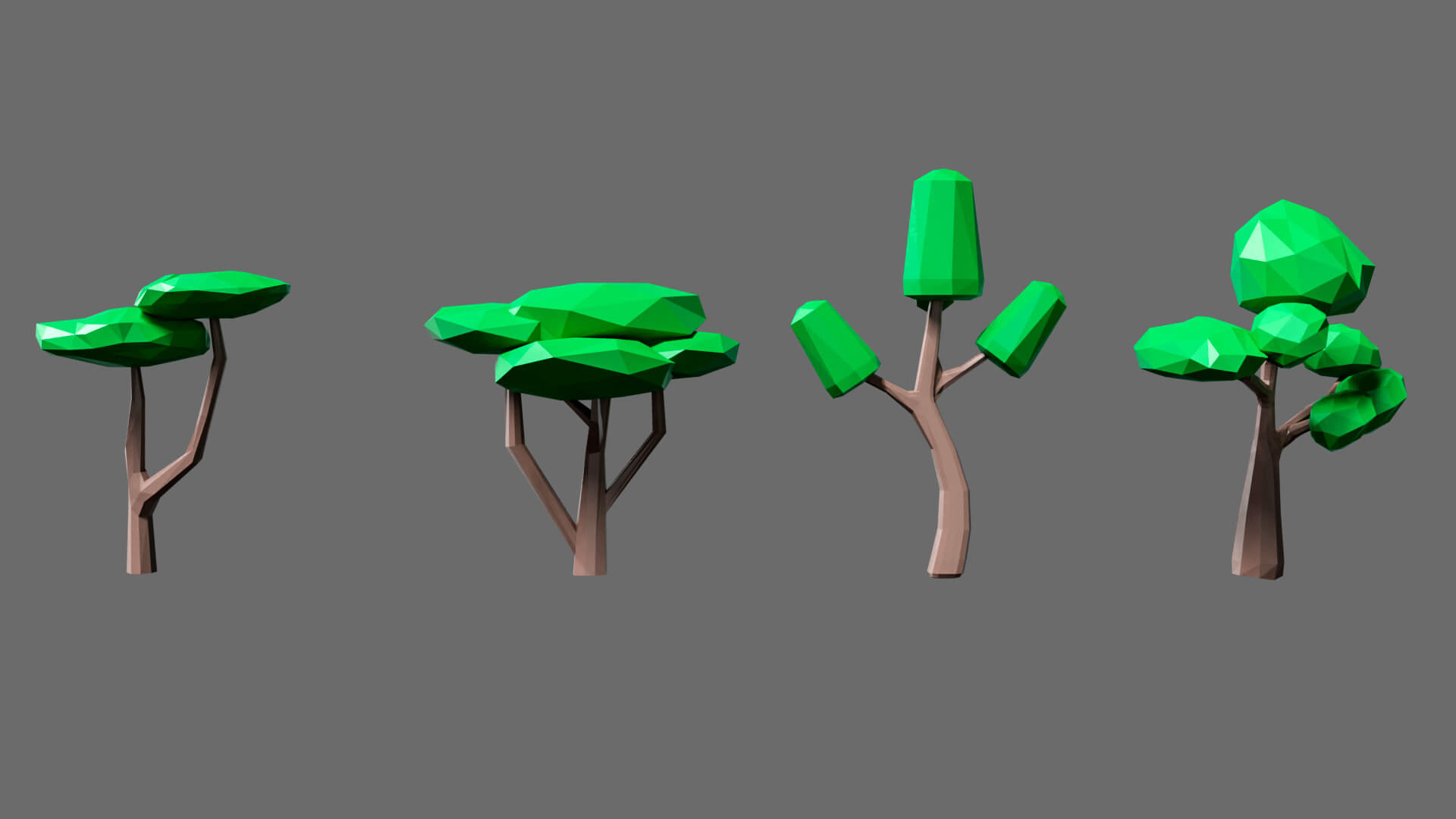 Cartoon Vegetation 2 - 3D Model by 7ka