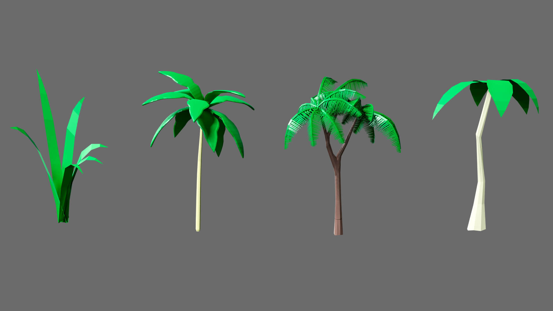 Cartoon Vegetation 2 - 3D Model by 7ka