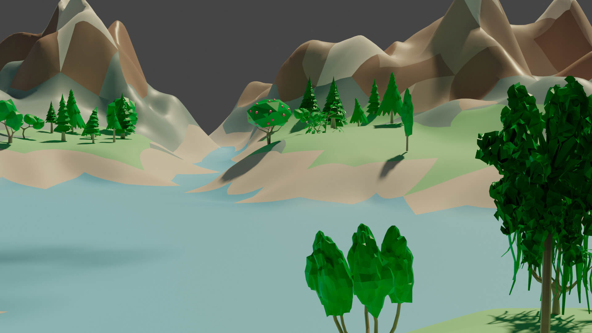Cartoon Vegetation - 3D Model by 7ka