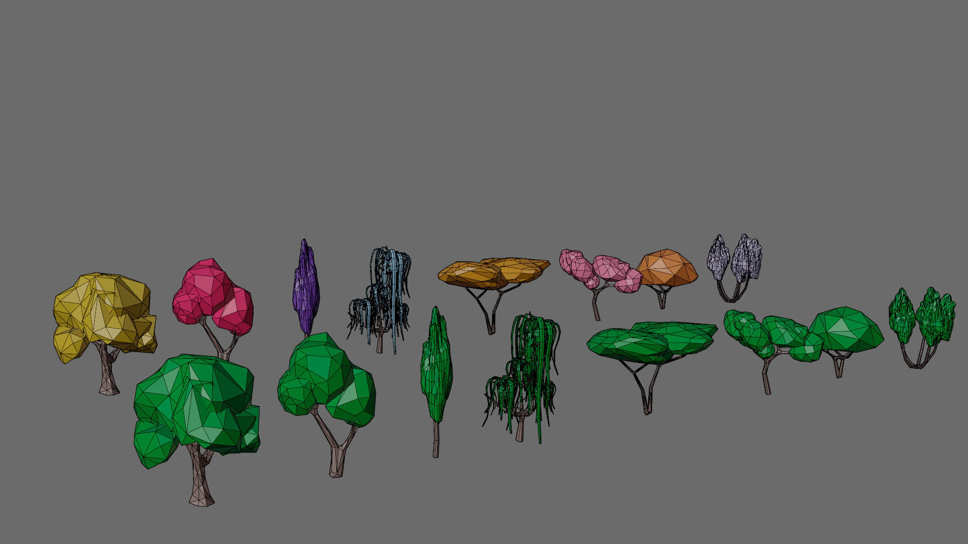 Cartoon Vegetation - 3D Model by 7ka