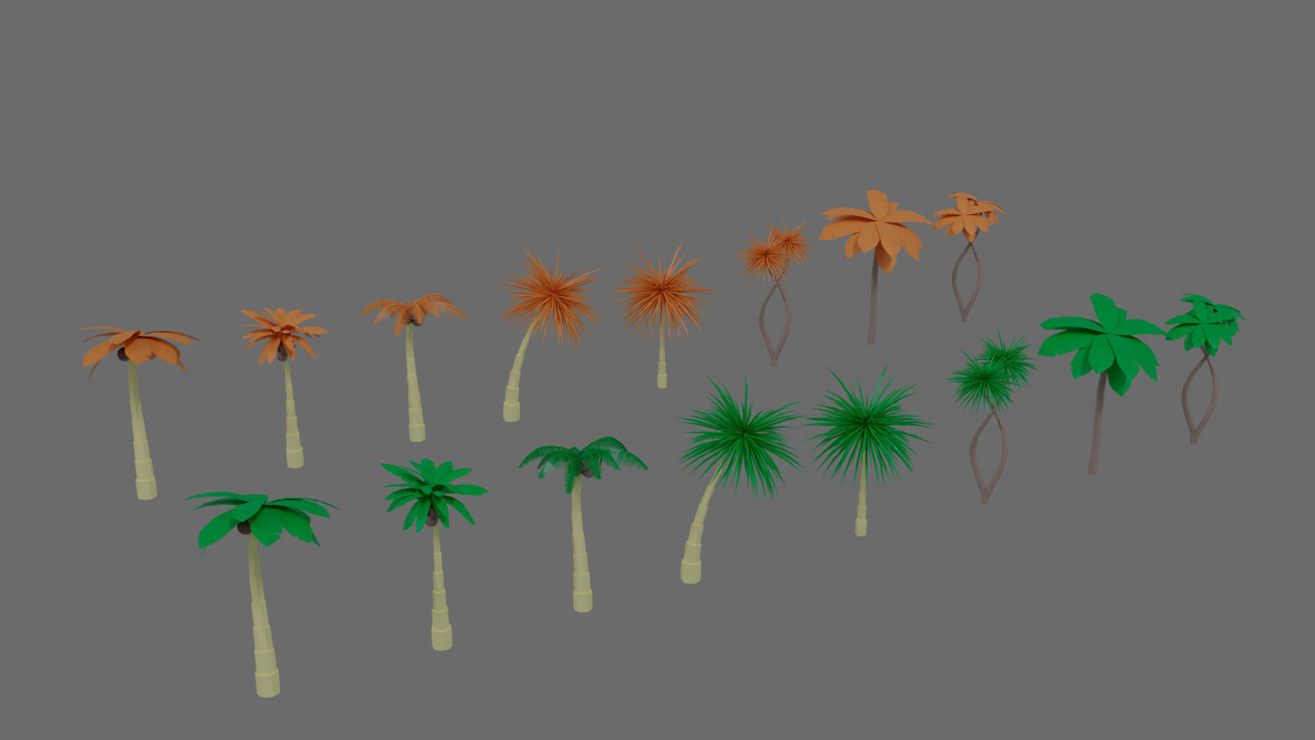 Cartoon Vegetation - 3D Model by 7ka