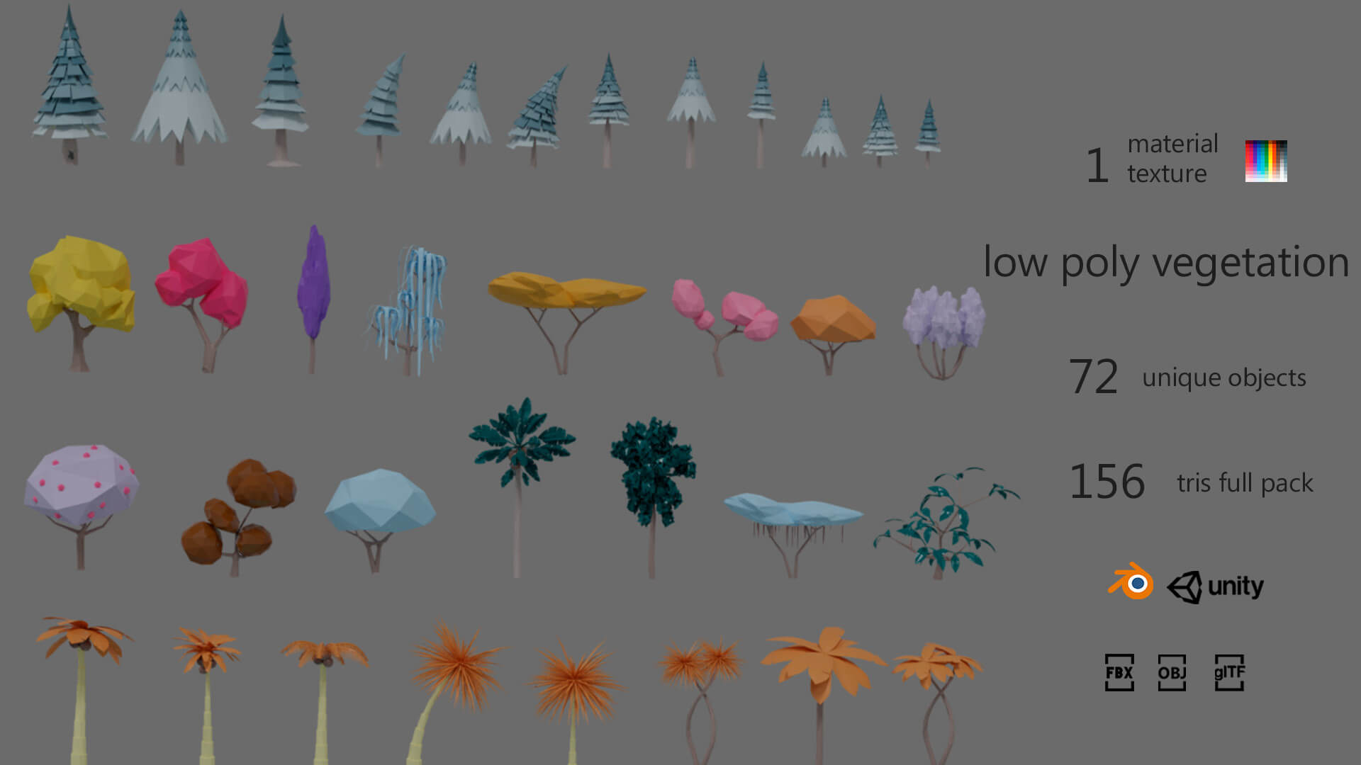 Cartoon Vegetation - 3D Model by 7ka