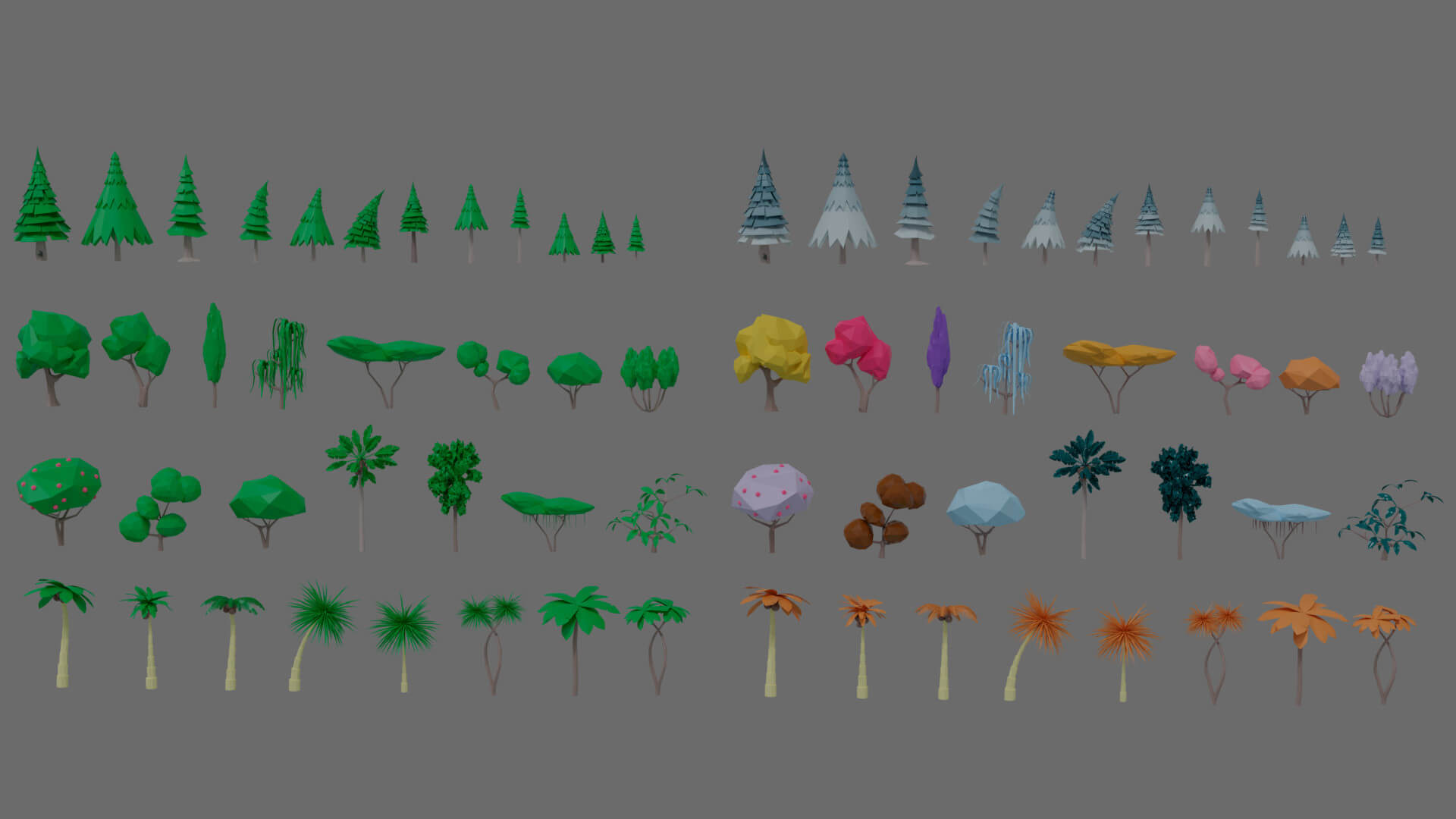 Cartoon Vegetation - 3D Model by 7ka