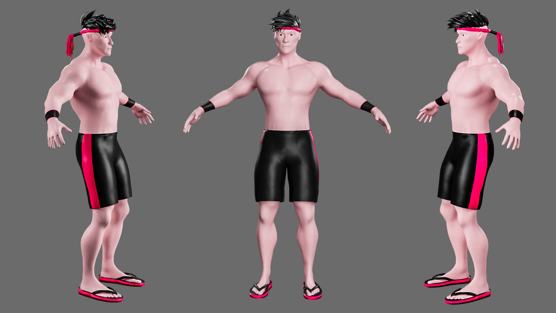 Characters-4 Street Fighter 3D Model by 7ka