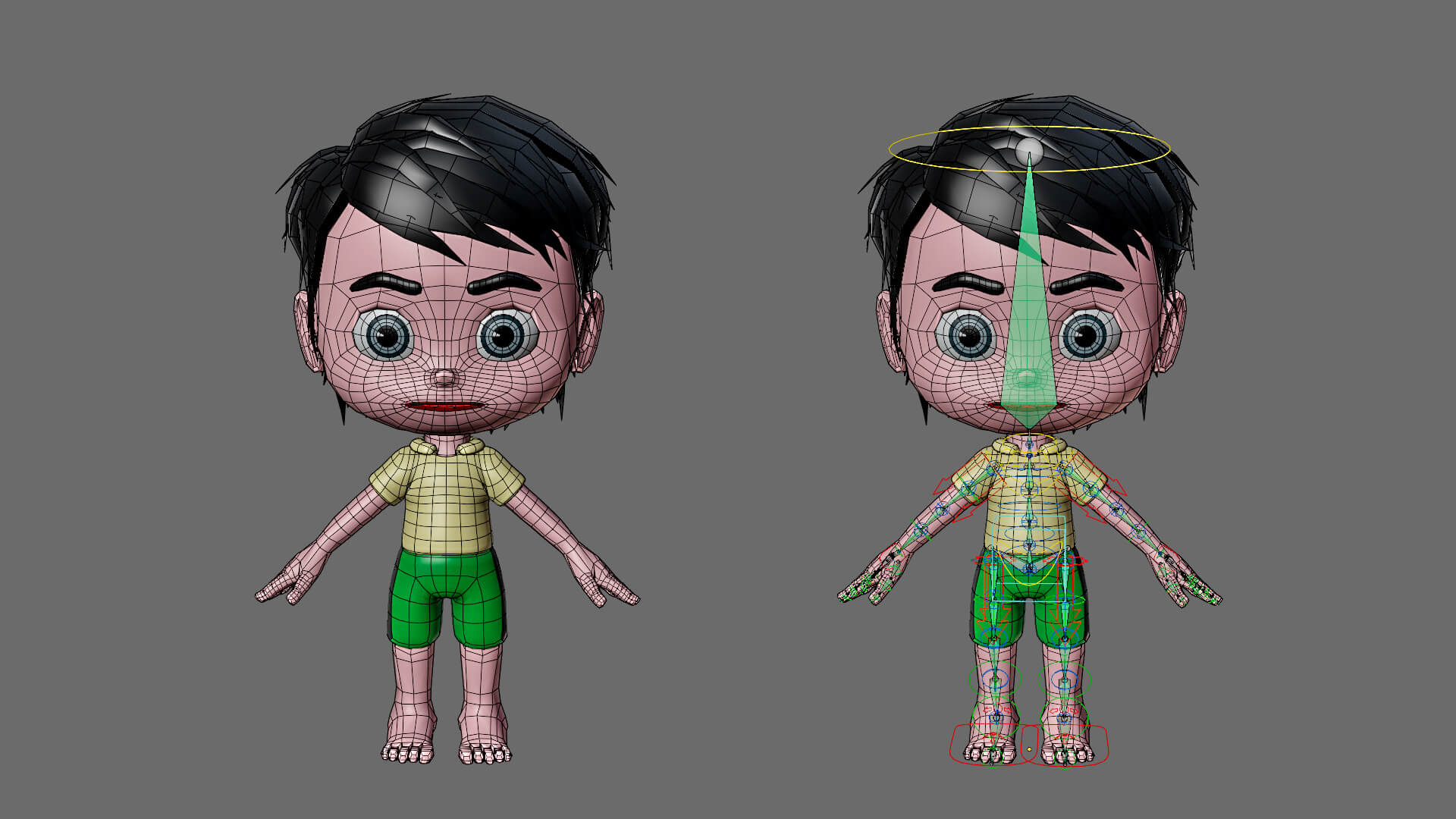 Characters Kids - 3D Model by 7ka