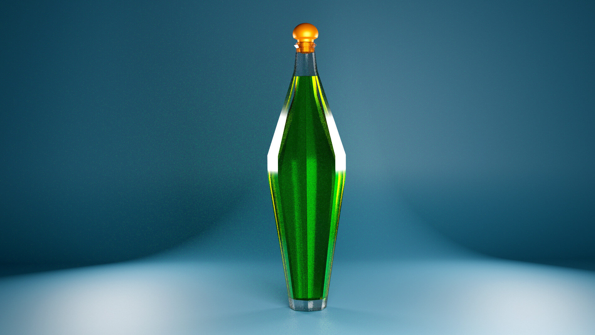 Flasks Low-poly 3D Model by 7ka