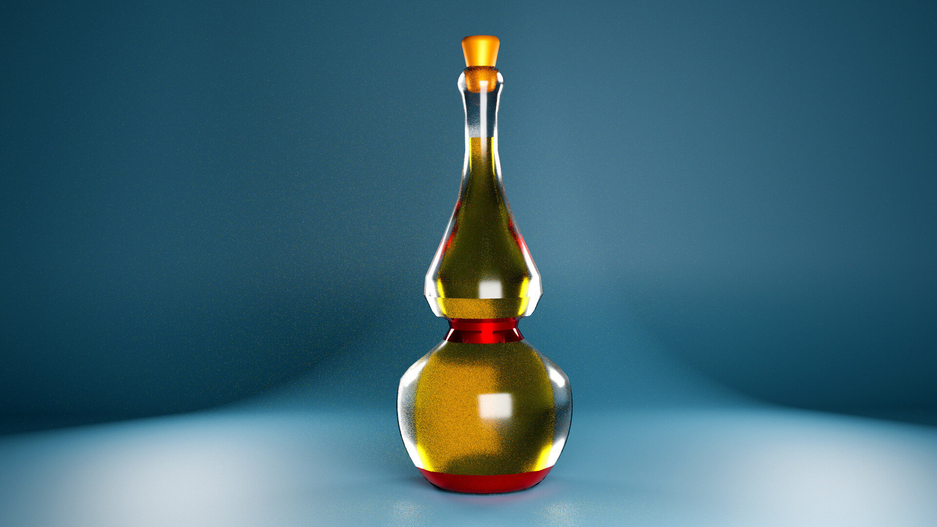 Flasks Low-poly 3D Model by 7ka