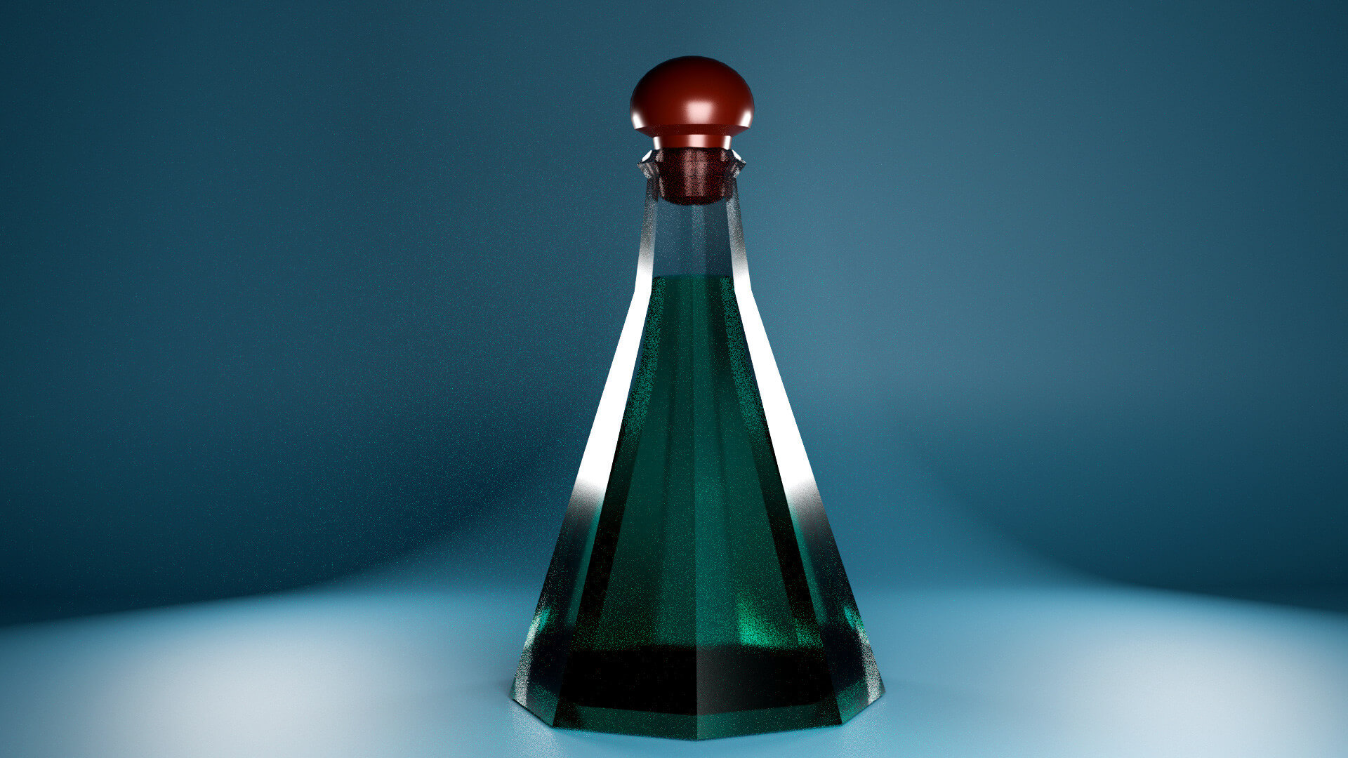 Flasks Low-poly 3D Model by 7ka