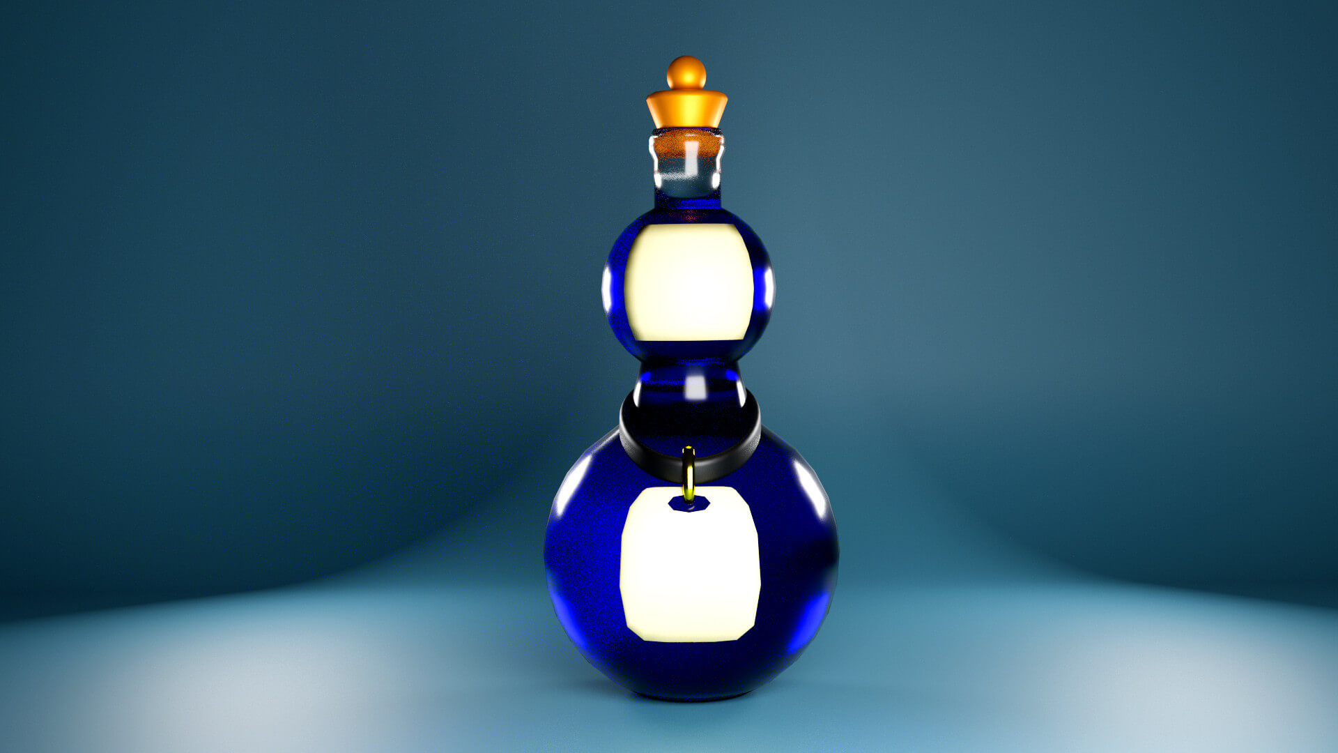 Flasks Low-poly 3D Model by 7ka