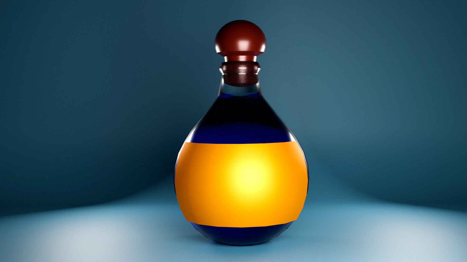 Flasks Low-poly 3D Model by 7ka