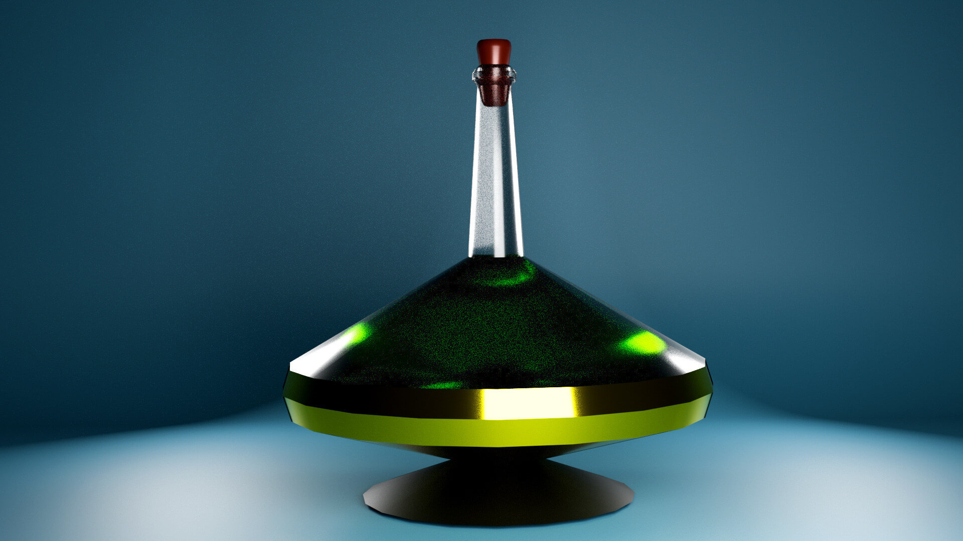 Flasks Low-poly 3D Model by 7ka