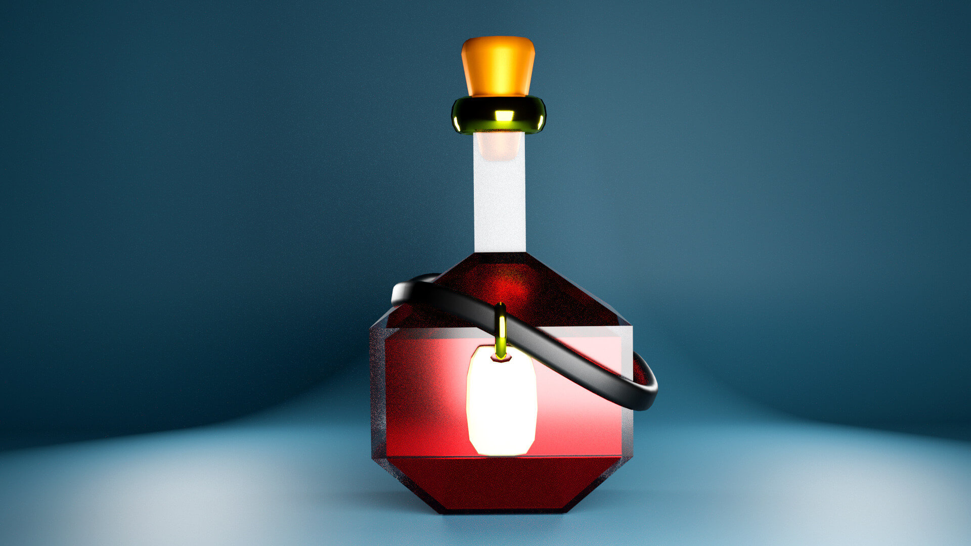 Flasks Low-poly 3D Model by 7ka