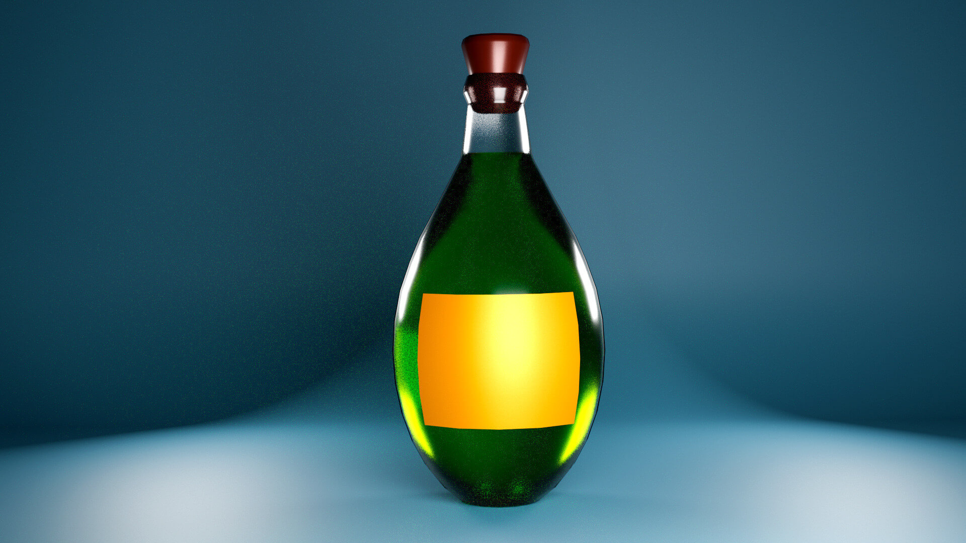 Flasks Low-poly 3D Model by 7ka