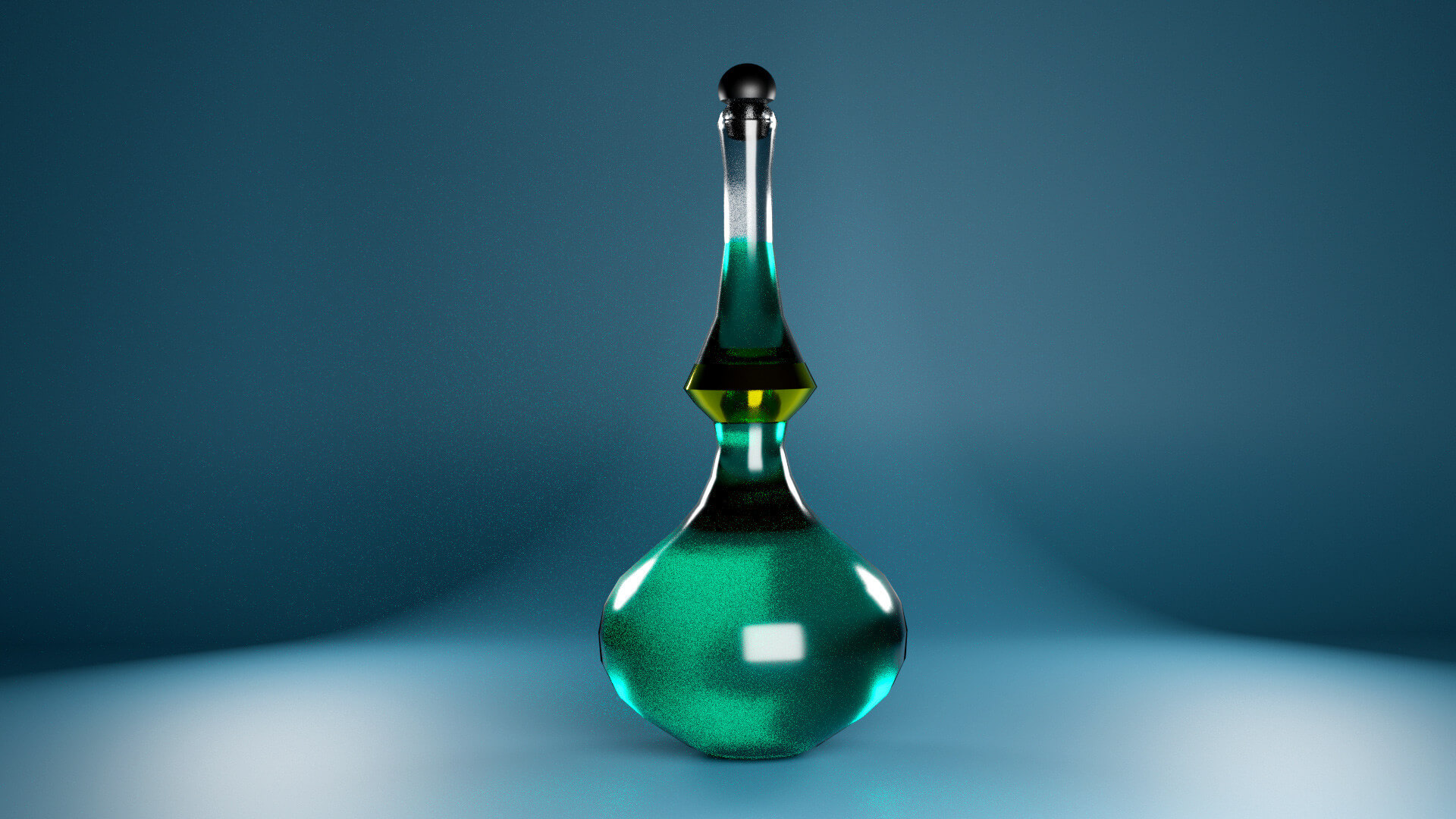 Flasks Low-poly 3D Model by 7ka