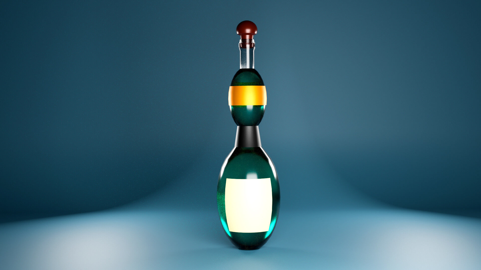 Flasks Low-poly 3D Model by 7ka