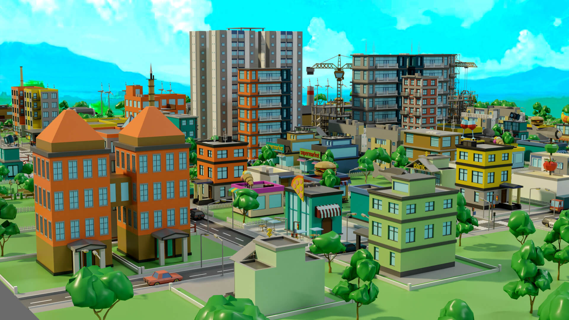 Industrial City - 3D Model by 7ka