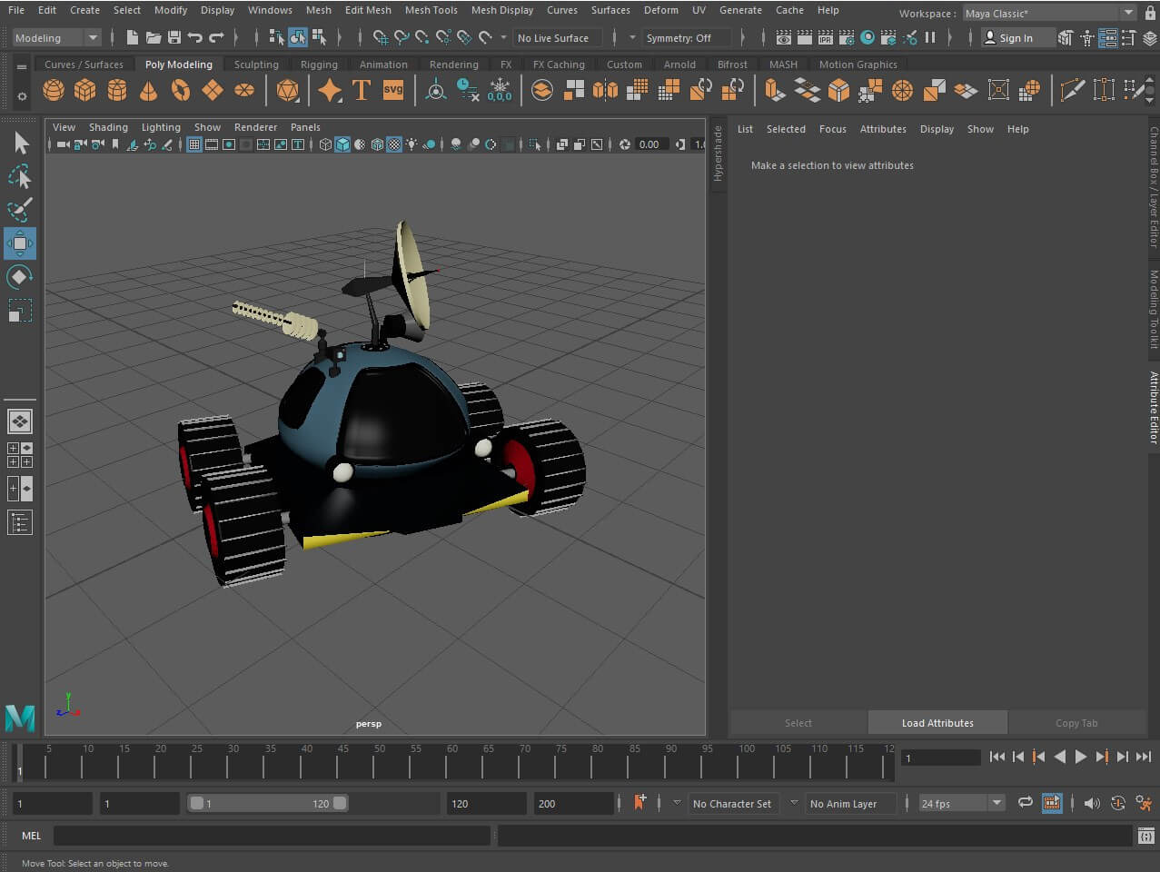 Low Poly Moon Rover - 3D Model by 7ka