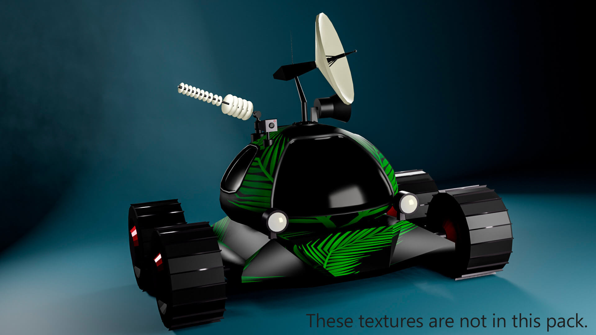 Low Poly Moon Rover - 3D Model by 7ka