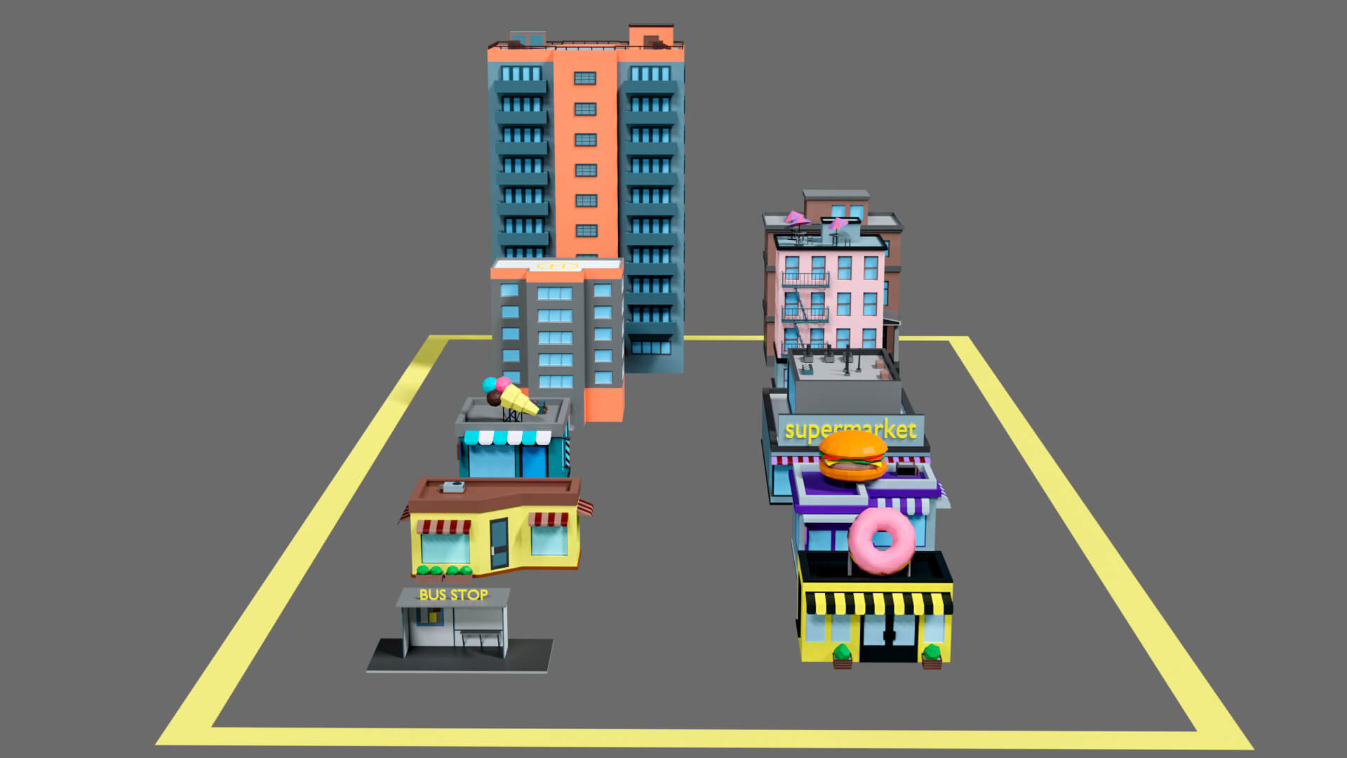 Props for The City - 3D Model by 7ka