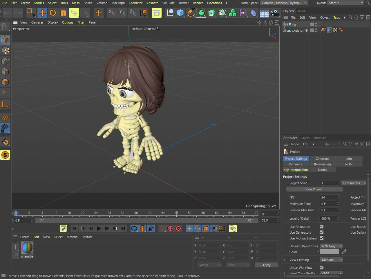 Skeletons With Hairstyles - 3D Model by 7ka