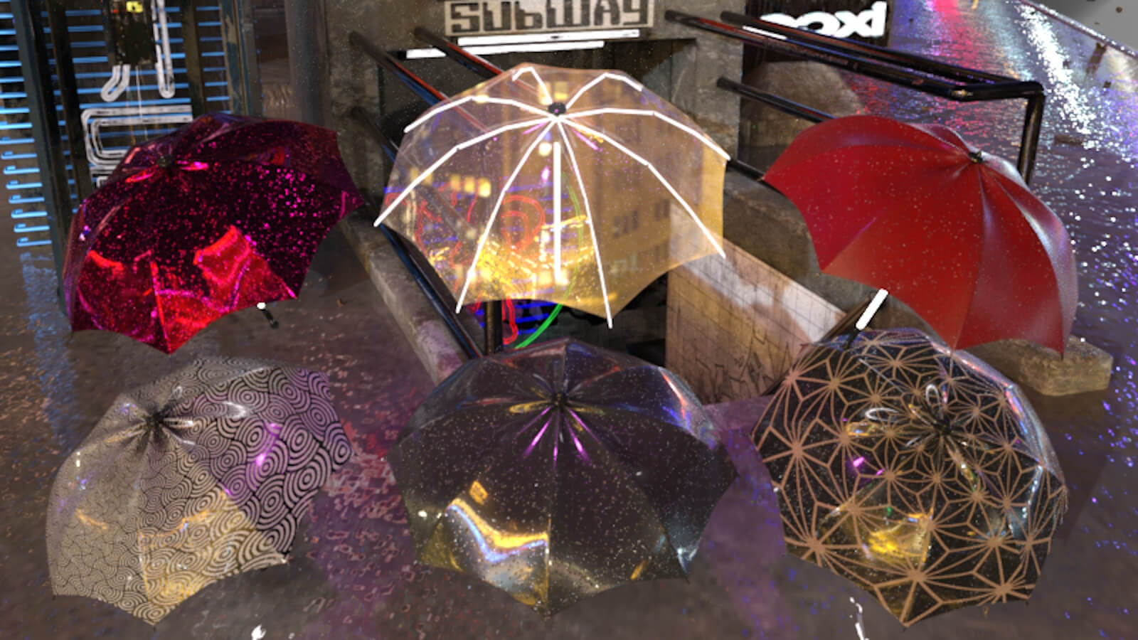 Classic Style Umbrellas for DAZ Studio by 808state