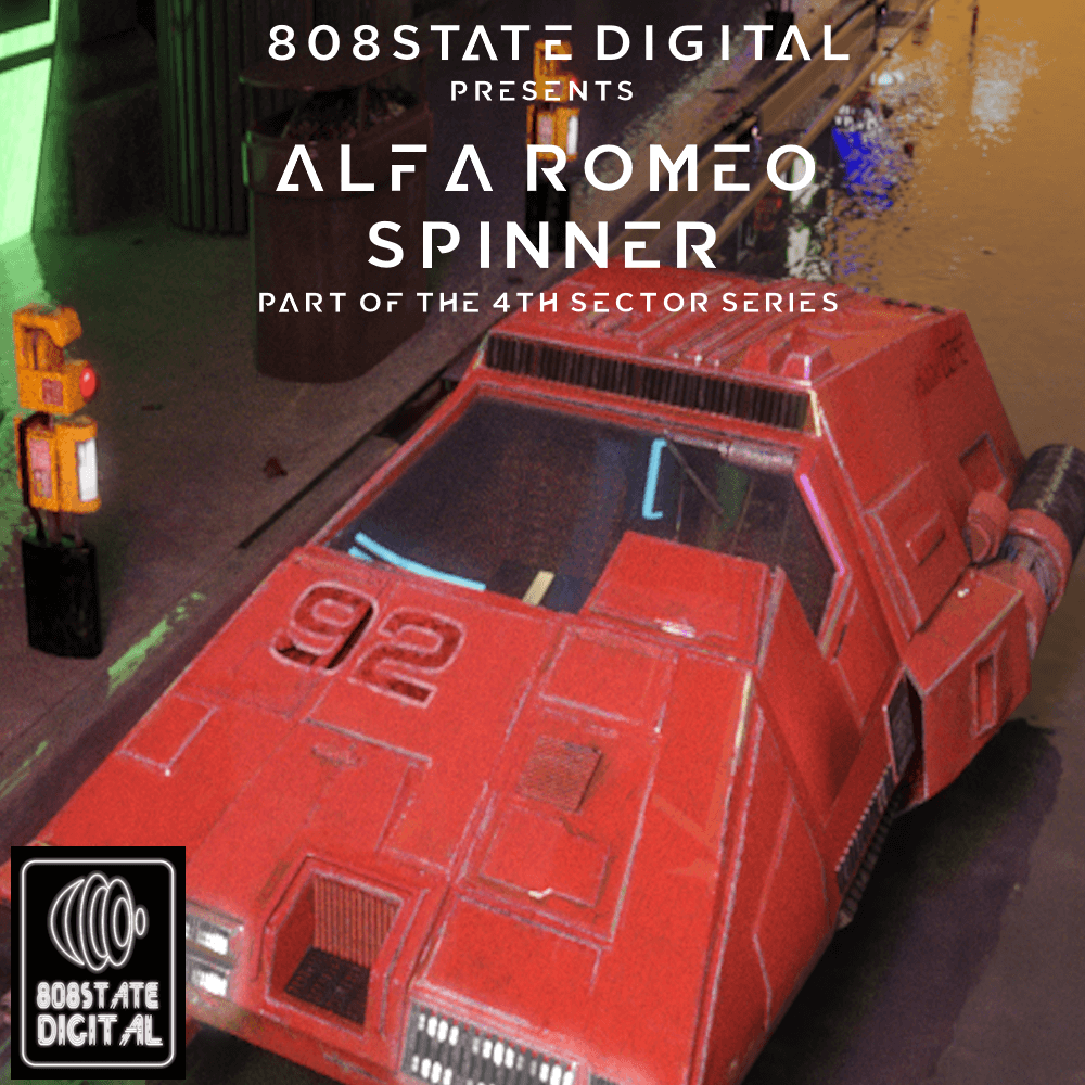 Alfa Romeo Spinner promo 3D Render, Digital Art by 808state