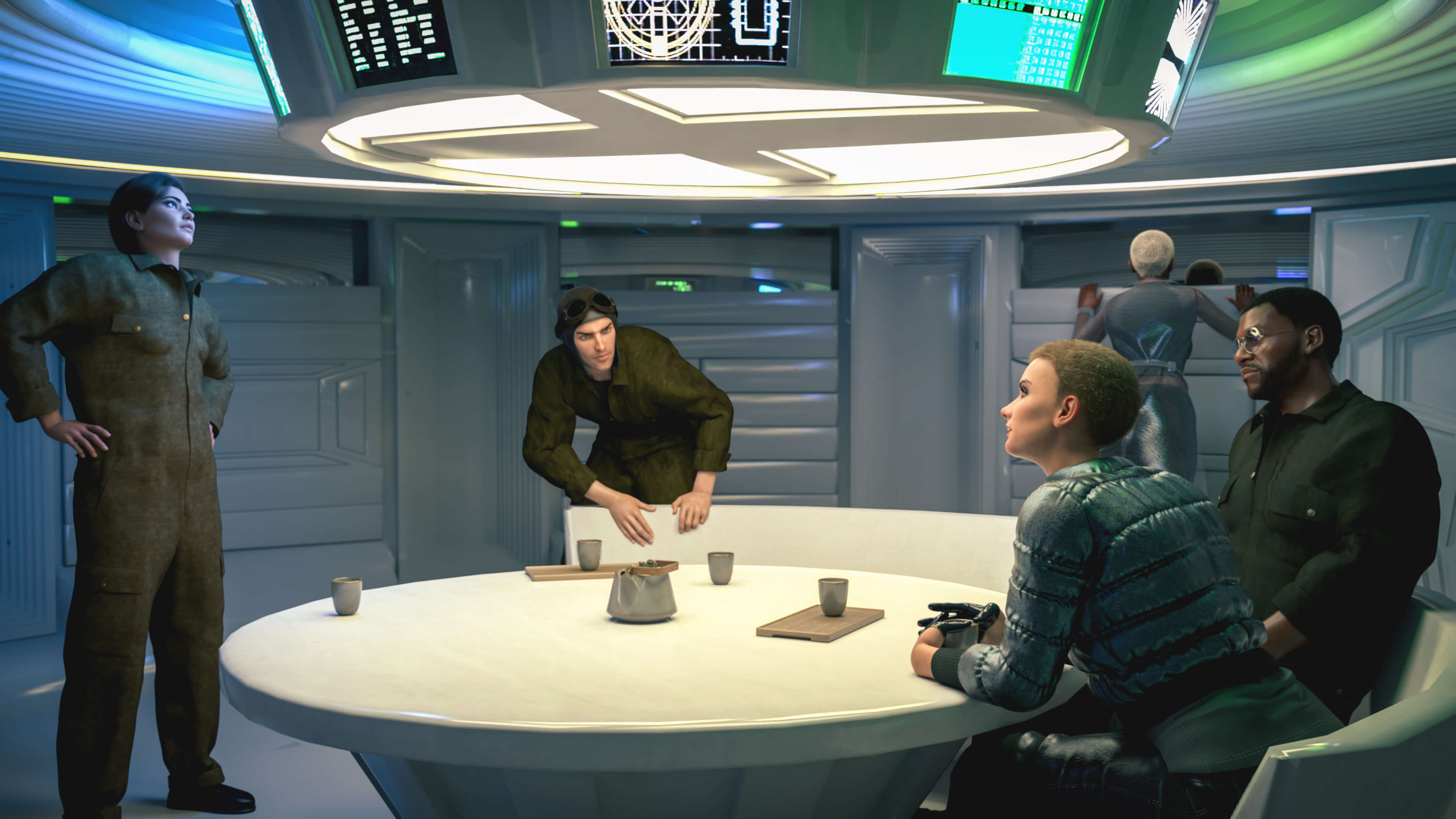 Offworld Blimp Interior 3D Render, Digital Art by 808state