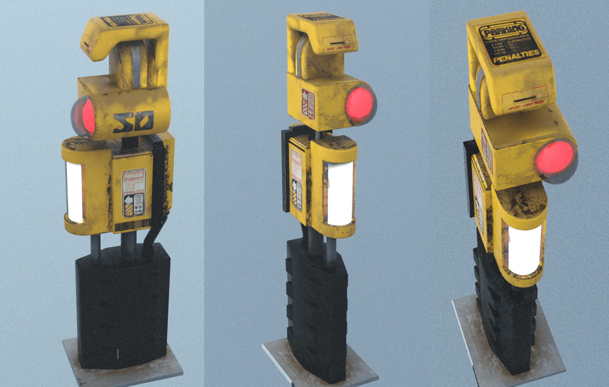 Parking Meter from Blade Runner 3D Render by 808state